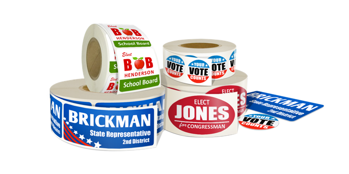 Custom Roll Campaign Stickers Printing | UPrinting.com